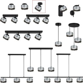BRILAGI -LED RGB Stm. bod. sv. AURA LUX 1xGX53/14W/230V Wi-Fi Tuya černá/kouřová