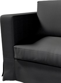 Potah na pohovku IKEA  Karlanda 3-místná nerozkládací, dlouhý barva černá látka pletený vzor