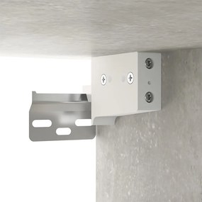 Nástěnná Skříňka Betonově Šedá 68 X 30 X 20 Cm Kompozitní Dřevo