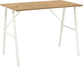 XXXLutz PSACÍ STŮL, bílá, dub artisan, 100/60/75 cm Carryhome - Kancelářské stoly - 001320000401