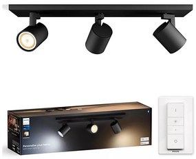 Philips - LED Stmívatelné bodové svítidlo Hue RUNNER 3xGU10/4,2W/230V + DO černá