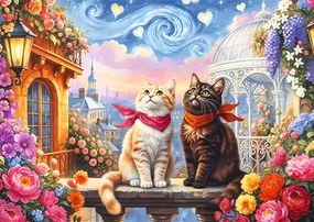 TREFL Puzzle Kočičí láska / 500 dílků / 48 x 34 cm