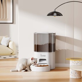 Automatické krmítko pro kočky fudajo – 3 L, 2,5 L, bílá (65290)