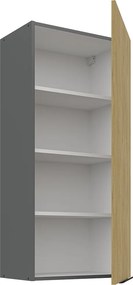 CREMONA ac | horní skříňka 50 G-108 1F policová | 50 cm | EXTRA VYSOKÁ | antracit/cremona
