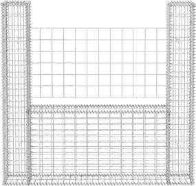 Gabionový koš ve tvaru U pozinkovaná ocel 160 x 20 x 150 cm 142545