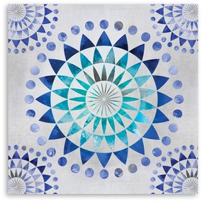Gario Obraz na plátně Modrá mandala - Andrea Haase Rozměry: 30 x 30 cm