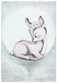 Ayyildiz, Dětský kusový koberec Bambi 850 pink, 120x170, růžová, dětský pokoj