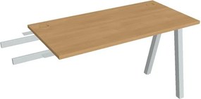 Hobis Kancelářský stůl k řetězení Hobis UEA 1200RU, deskaakát, bílá RAL 9016