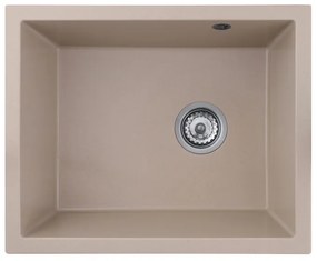 Gamma Decor 5040, 1-komorový granitový dřez 560x460x180 mm, béžová, GMA-ZLE000083
