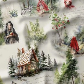 Perkálové bavlněné povlečení do postýlky Pohádkové vyprávění Velikost: 100 x 135 + 45 x 65