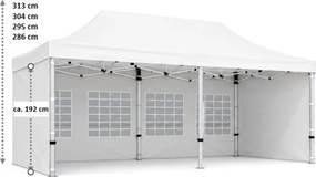TRENDIE Hliníkový nůžkový stan 3x6m zelený