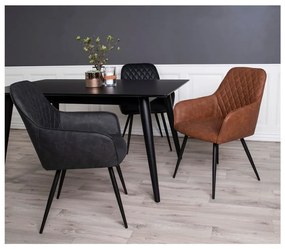 Sada 2 hnědých jídelních židlí House Nordic Harbo