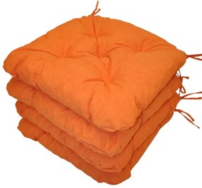 Axin Trading s.r.o. Sedák UNI Maxi barva oranžový melír - set 4 kusy