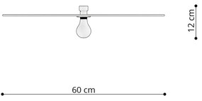 Nástěnné svítidlo / Stropní svítidlo SIRKEL 60 černé