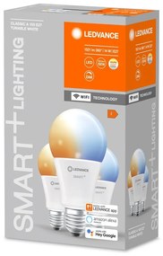 3x chytrá WiFi LED žárovka E27 14W CLASSIC nastavitelná bílá