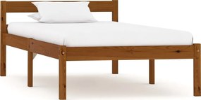vidaXL Rám postele masivní borové dřevo 100 x 200 cm [283197] Barva: světle hnědá