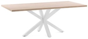 Jídelní stůl arya table 160 x 100 cm přírodní, bílý MUZZA