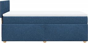 Box spring postel s matrací modrá 100 x 200 cm textil 3286597