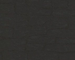 Vliesová tapeta černá cihla 1395-11 / Tapety na zeď 139511 Wood´n Stone 2 (0,53 x 10,05 m) A.S.Création