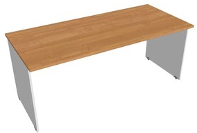 Stůl pracovní rovný 180 cm - Hobis Gate GS 1800 Dekor stolové desky: olše, Dekor lamino podnože: bílá
