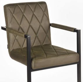 LABEL51 barová židle DENMARK armádní zelená Color: Army green UK-30.292