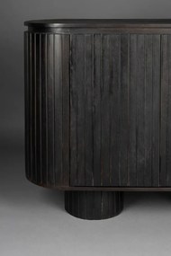 Tmavě hnědá skříňka z mangového dřeva 110x80x40 cm Kenji – Dutchbone