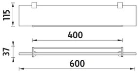 Nimco Police s ohrádkou, 60 cm BORMO - BR 11091BX-60-26