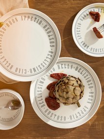 Sinsay - Keramické talíře s nápisem 2 pack - vícebarevná