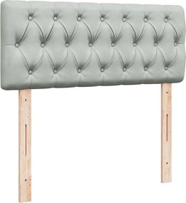 Box spring postel s matrací světle šedá 120 x 200 cm samet 3287716