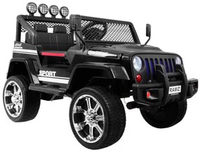 Ramiz Jeep Raptor 4x4, kožená sedačka, 2 místné černé