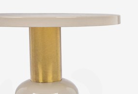 Konferenční stolek nali ø 50,5 cm bílý MUZZA