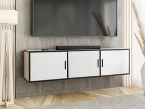 TV skříňka ROJO 3 bílý uzavřená TV skříňka s policí