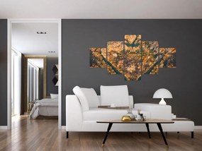 Obraz - Řeka ve tvaru srdce (125x70 cm)