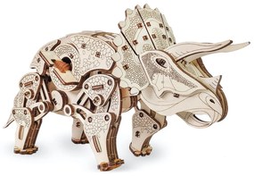 EWA Dřevěné mechanické 3D puzzle - Triceratops