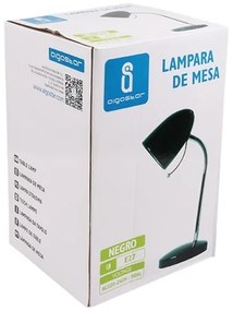Aigostar - Stolní lampa 1xE27/36W/230V černá/chrom
