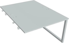 Hobis Kancelářský pracovní stůl k řetězení Hobis USDO 1200R, bílá RAL 9016, deskabuk