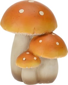 Dekorační muchomůrky – žluté 11 cm