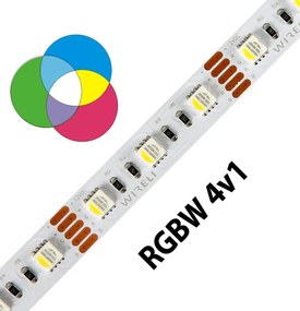 RGBW LED pásek 5050  60 WIRELI 19,2W 1,6A 12V