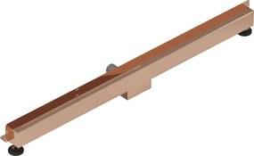 Mexen Flat Wall, sprchový žlab na zeď 2v1, 120 cm, růžové zlato, 1630120