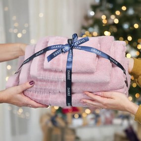 Výhodná sada ručníků a osušek CASA VIVA - starorůžová
