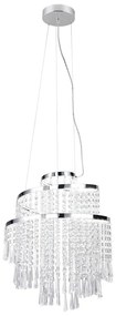 LED závěsné svítidlo ve stříbrné barvě ø 38 cm Pomp – Trio