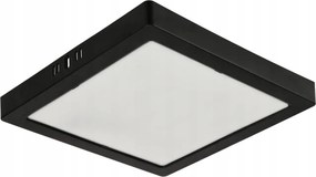 LED stropní svítidlo pro přisazenou montáž 24W 2640lm 4000K Černý čtverec