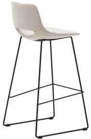 Béžová látková barová židle Kave Home Zahara 76 cm