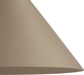 Nástěnné svítidlo Capital, 1x tmavě obéžové kovové stínítko, (fi 21cm), be