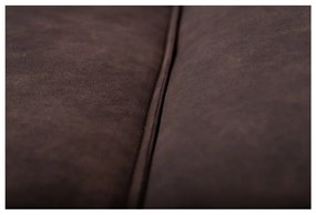 Hnědá rohová pohovka z imitace kůže (pravý roh) Copenhagen – Scandic