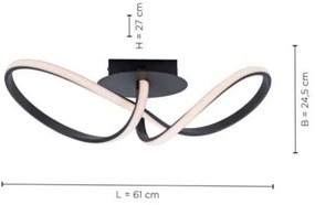 Leuchten Direkt 15403-18 - LED Stmívatelný přisazený lustr MARIA LED/16W/230V