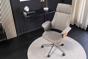 Designová kancelářská židle Uriela ořech / šedá