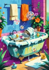 TREFL Puzzle Premium Plus Pets  People Stuff: Mňau, relax, opakování /