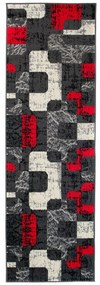 Kusový koberec PP Jona šedý atyp 80x250cm