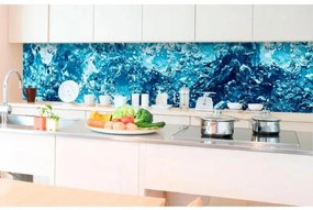 DIMEX | Fototapeta do kuchyně Perlivá voda KI-350-060 | 350 x 60 cm | modrá
